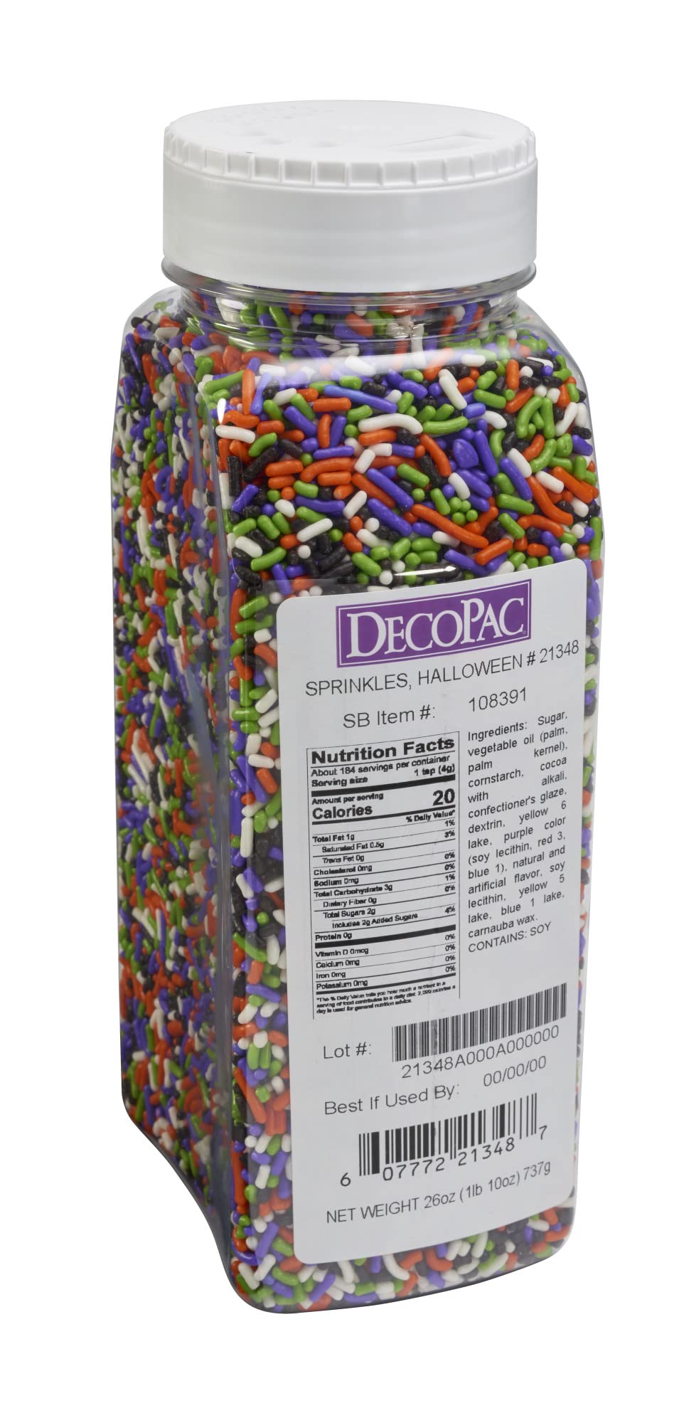 Snapklik.com : DECOPAC Candy Sprinkles, 26oz, Halloween Sprinkle Mix ...