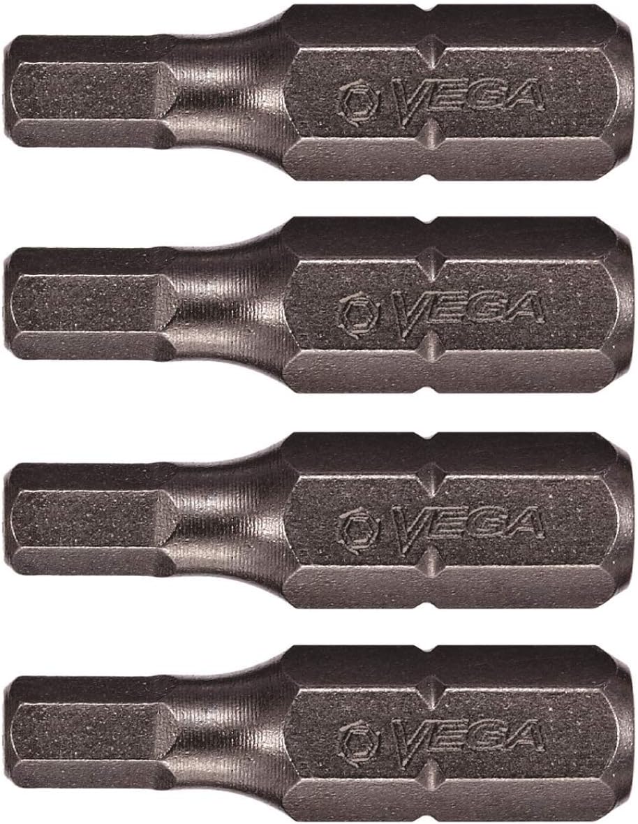 VEGA 3/16" HEX Tamper Proof 1 Inch Security Bits. Professional Grade ¼ ...
