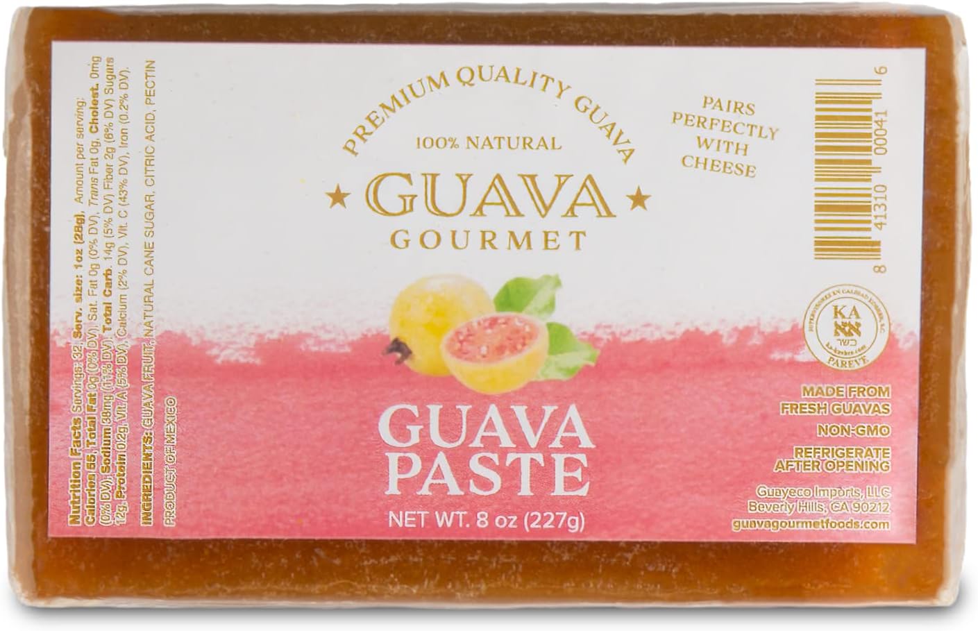 Amazon.com: Goya Guava Paste / Pasta De Guayaba 16 Oz (1 Lb, 454 G) Bars (2 Pack) by Goya ...