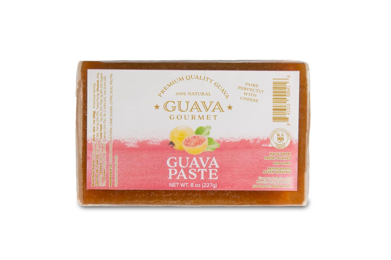 Amazon.com: Guava Gourmet Guava Paste (8 oz. bar – 3 pack), Fresh Guava ...
