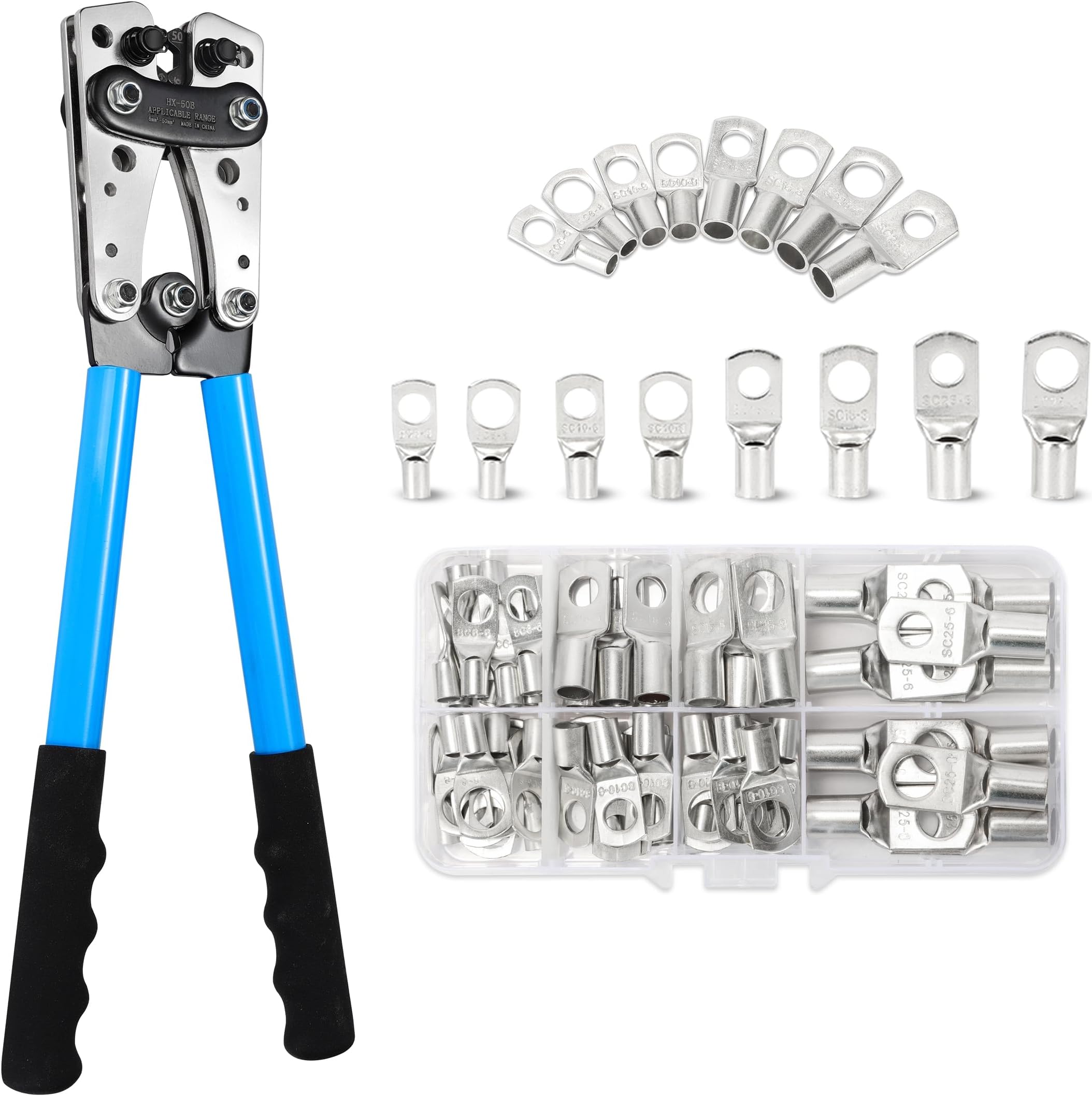 Herramienta de crimpado de cable de bateria, Crimpadora de Cable de ...