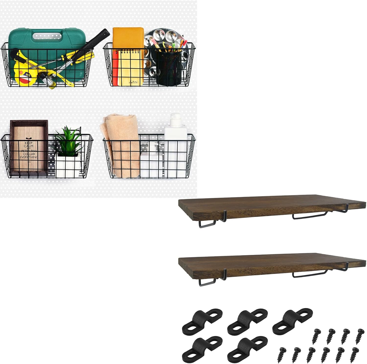 Amazon.com: 1/4 Inches Peg Board Hooks Assortment Organizer Accessories ...