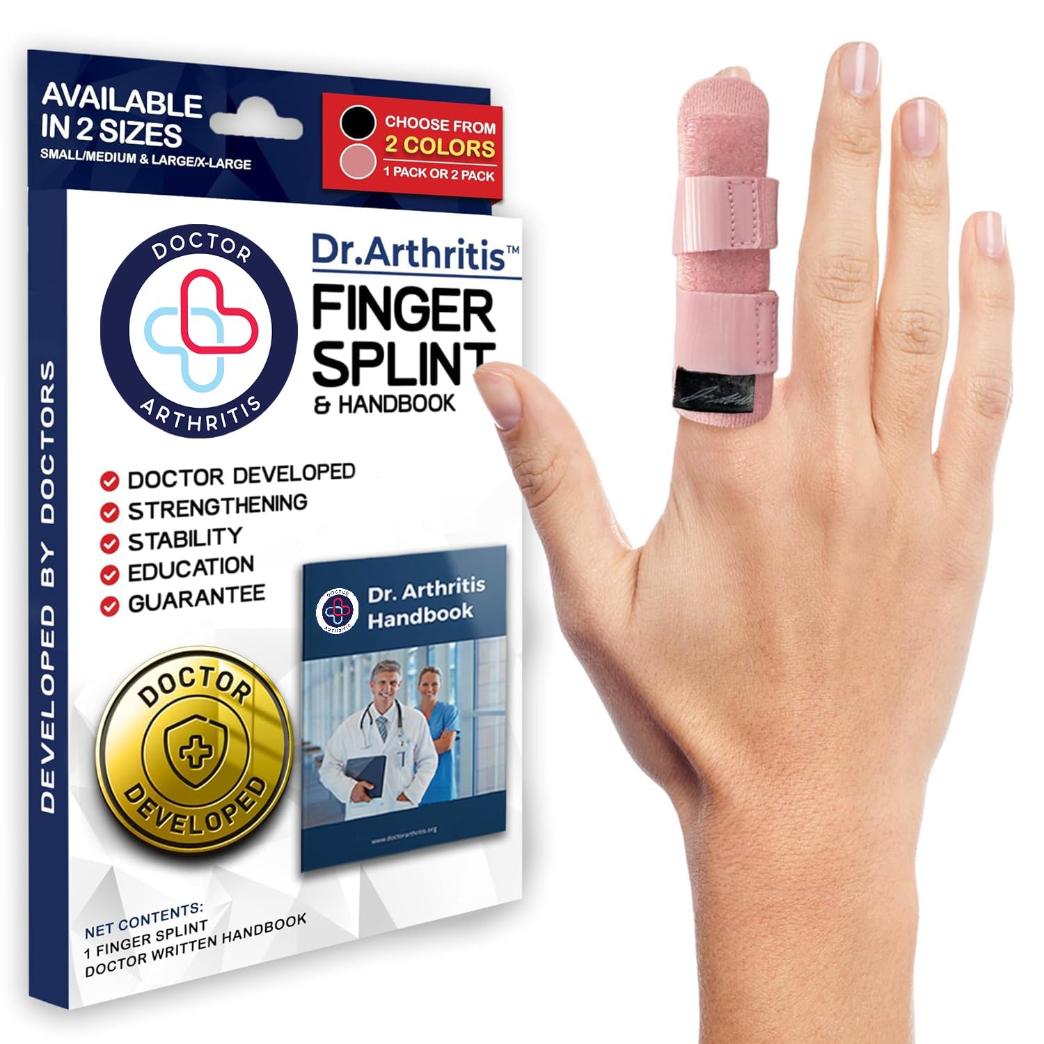 Doctor Developed Finger Splint & Handbook - Trigger Finger, Arthritis ...