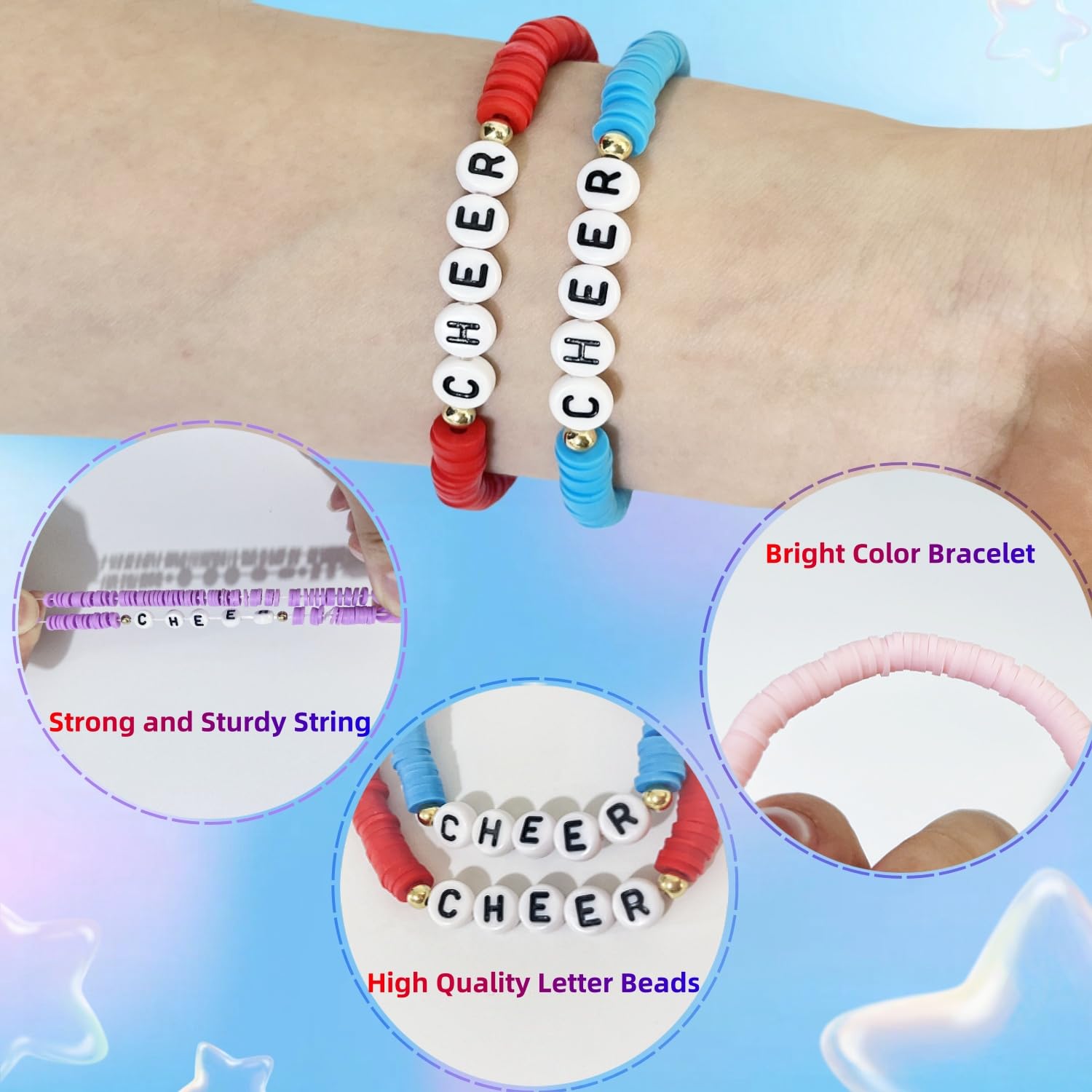 Cheerleading Friendship Bracelets Infinity Cheer Bracelet With A