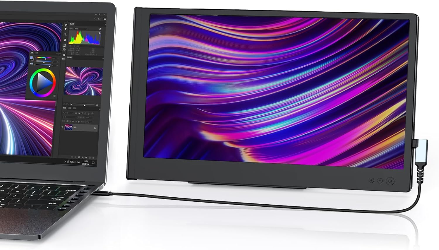 Amazon.com: SMISEACOW Kwumsy 11.6'' Portable Monitor for Laptop, 1366 ...