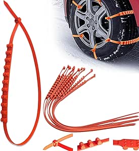 Amazon.com: 20Pcs Reusable Anti Snow Chains, Emergency Snow Plastic Non-Slip Cable Tie, 2025 NEW ...