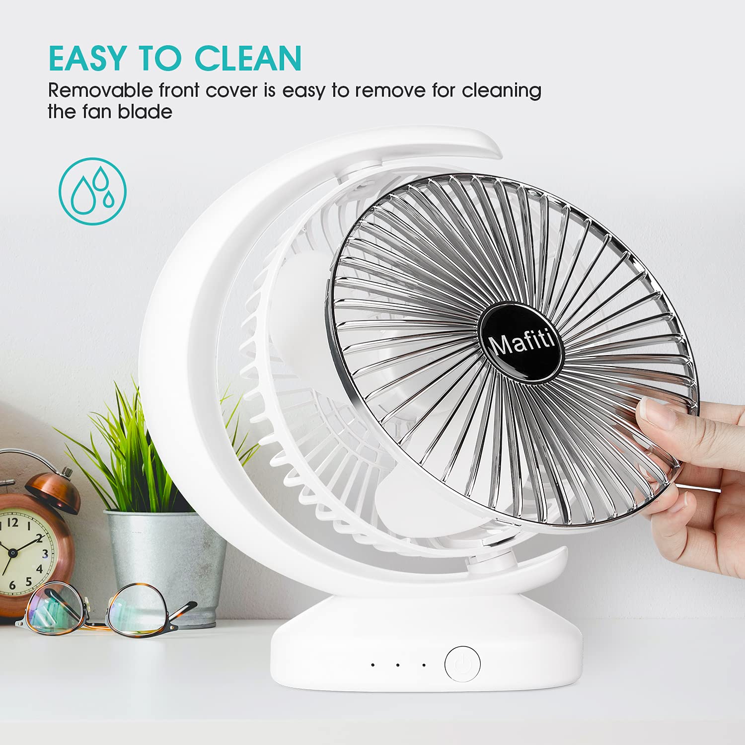 mafiti 8 inch Desk Fan Rechar...B087JDZTXJ | Encarguelo.com