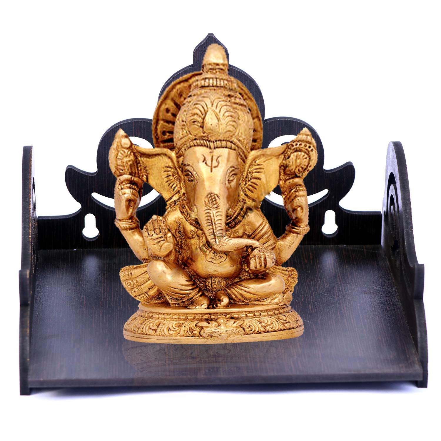 Buy Wooden Wall Temple for Home,Wooden Home Temple/Wall Shelf/Pooja ...