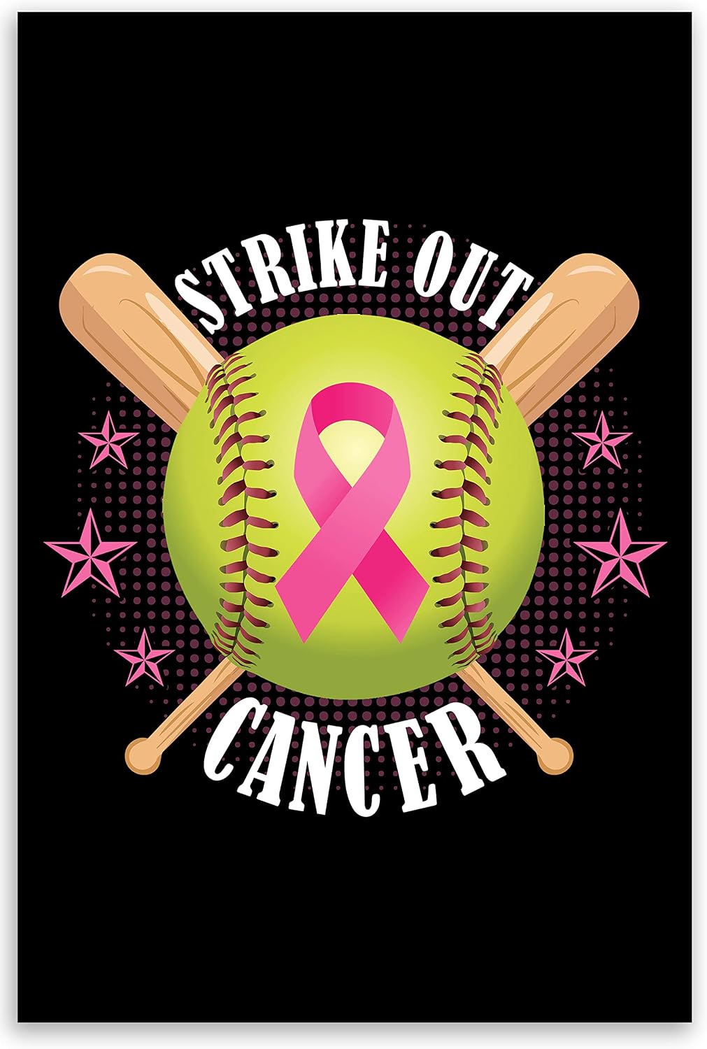 Amazon.com: Breast Cancer Awareness Wall Poster Strike Out Breast ...