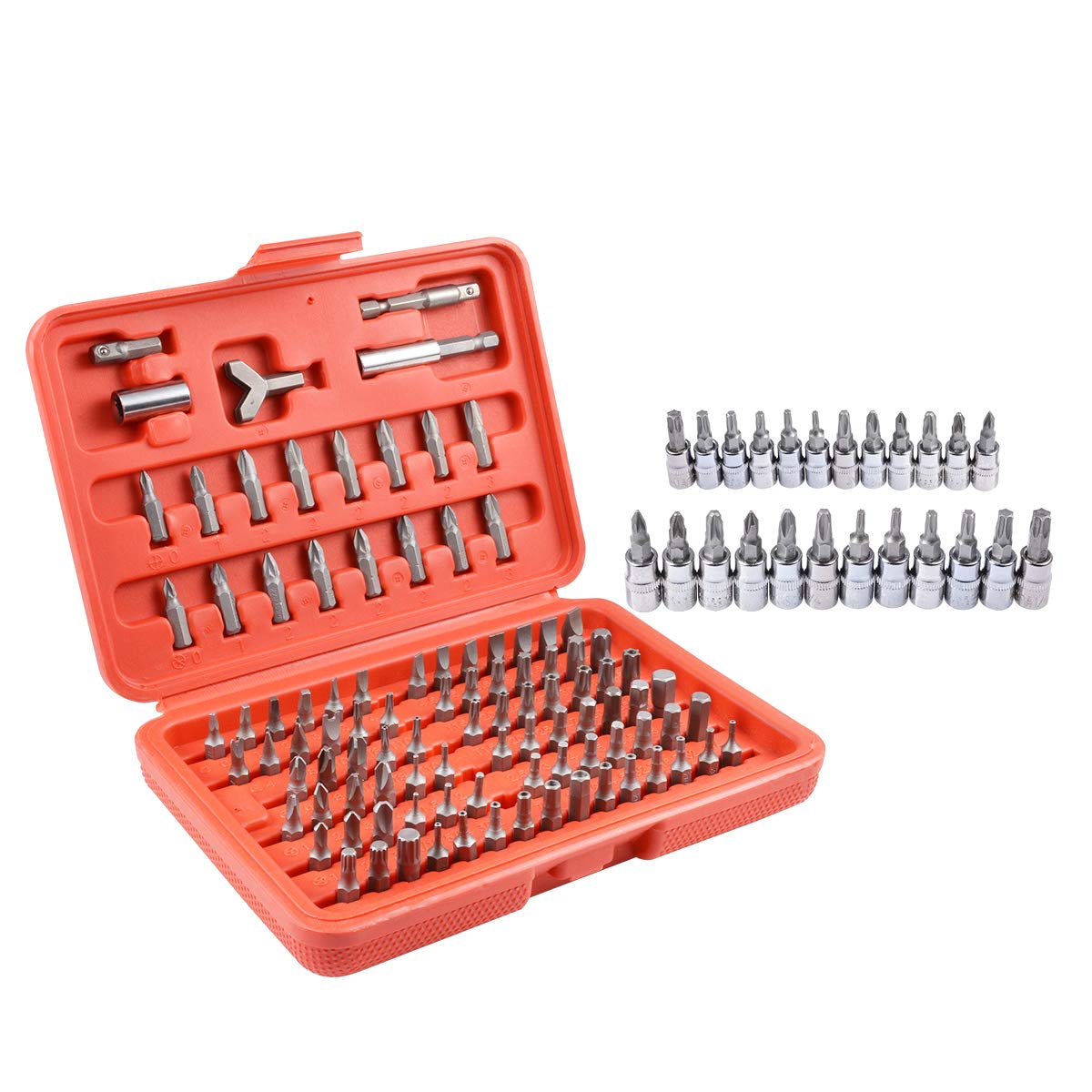 KATUR 100Pcs All Purpose Security Bit Set with Magnetic Extension Bit ...
