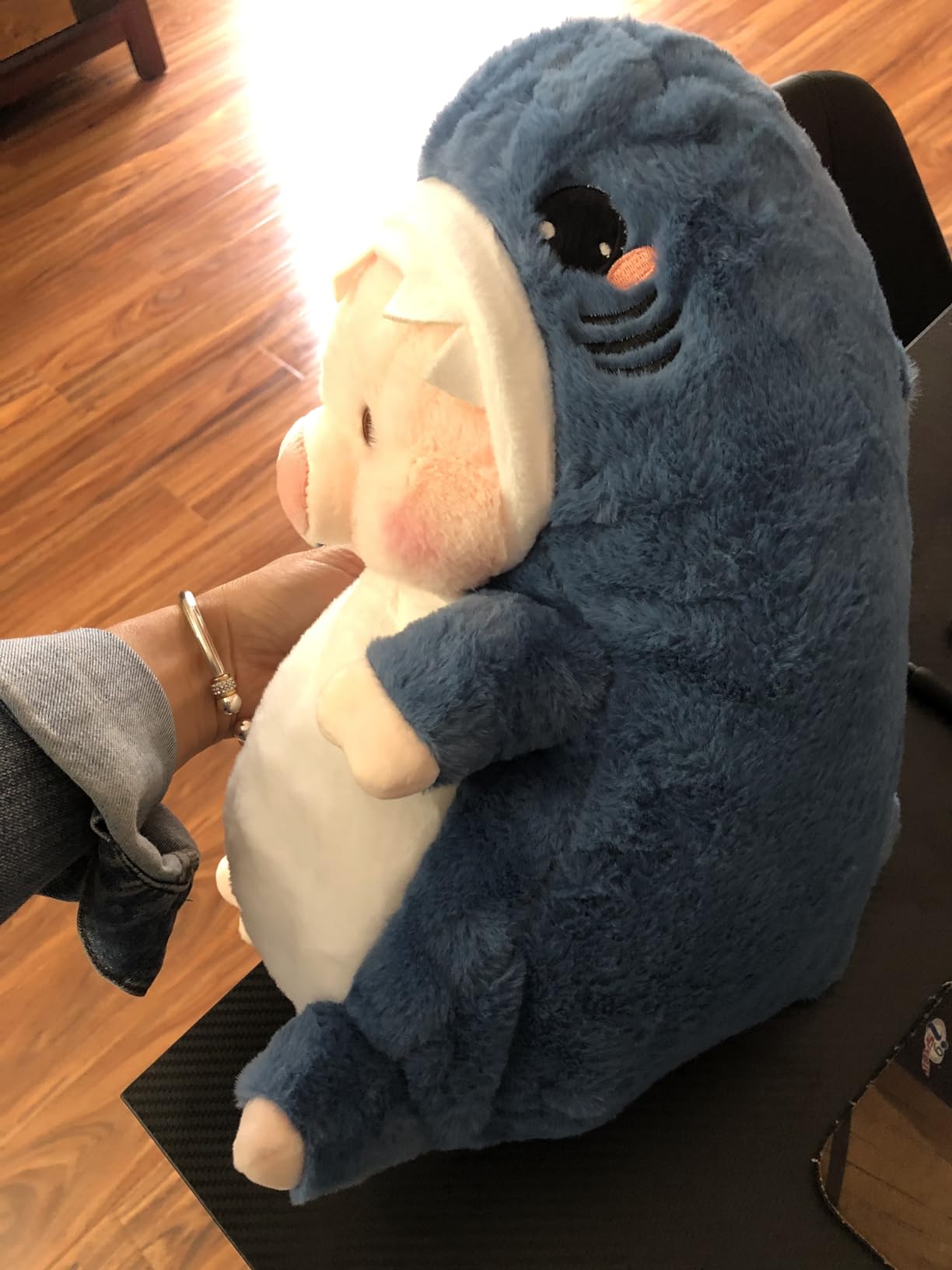 Amazon.com: LANFIRE Pig Plush Stuffed Toy Pig Dressed as Shark Dinosaur ...