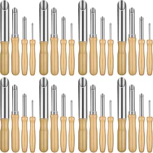 Amazon.com: Leriton 32 Pcs Clay Hole Cutters Stainless Steel Circle ...