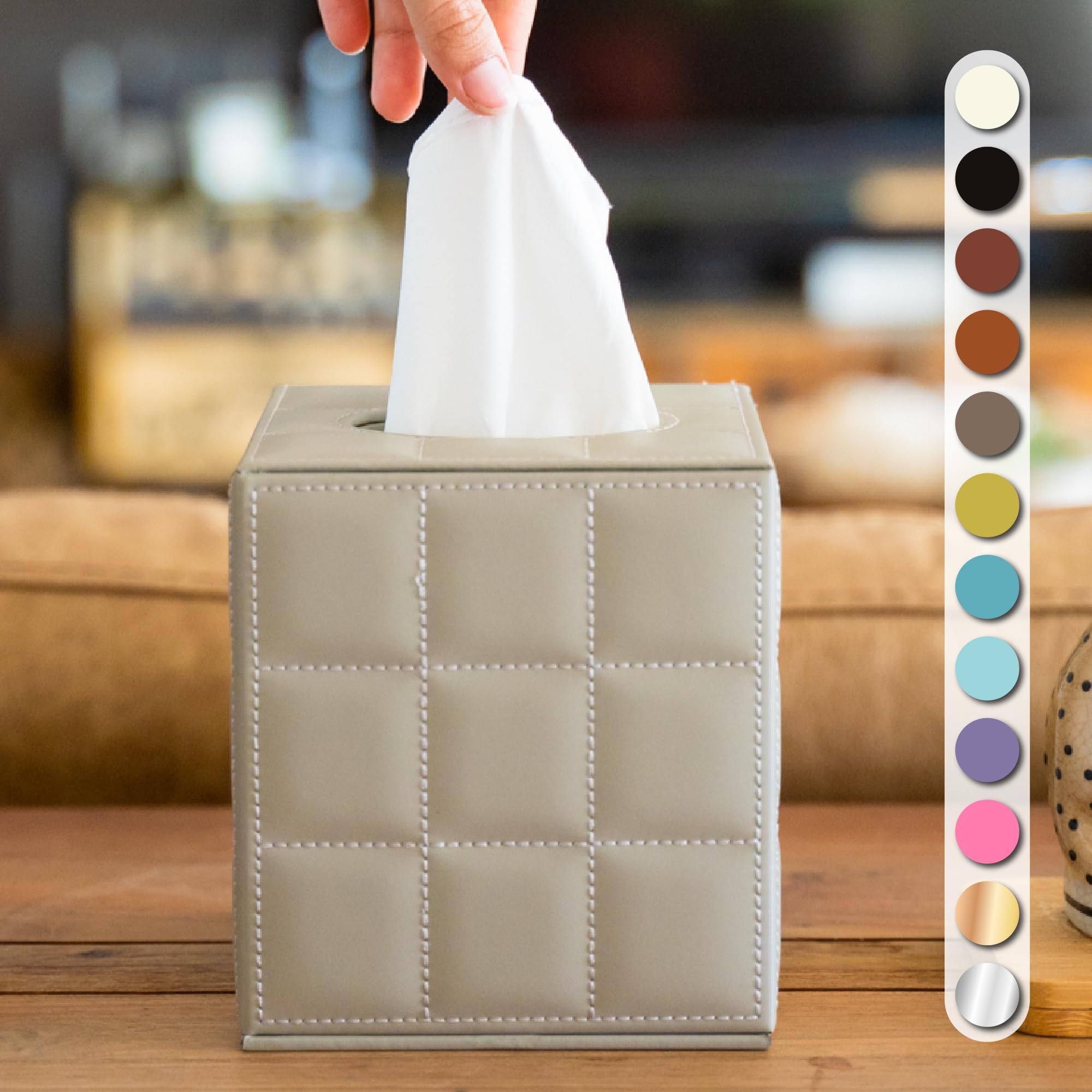 Amazon.com: Luxury 5 Star Hotel Style Tissue Box Cover - Sturdy and ...