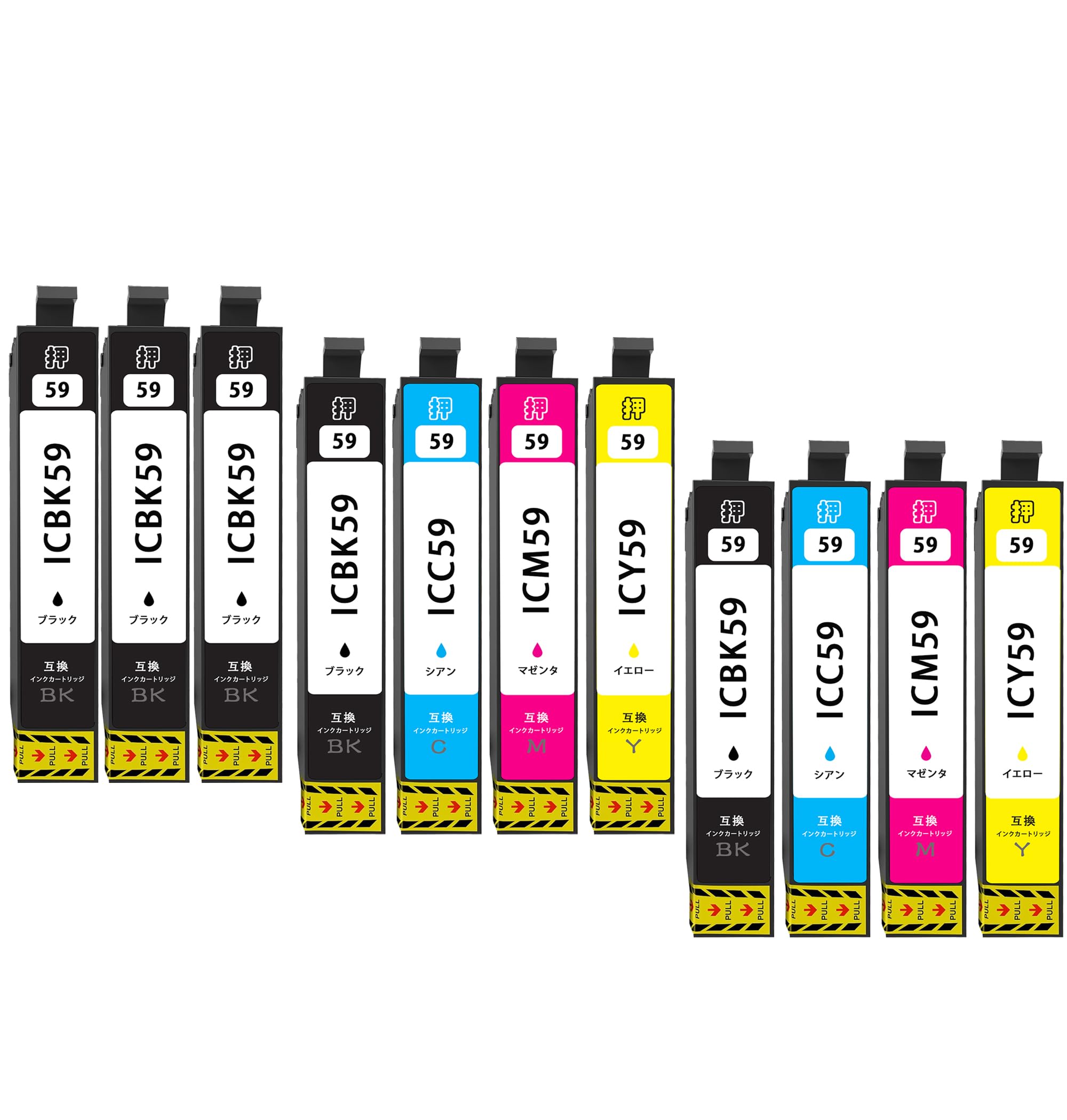 Amazon.co.jp: 【埼京企画】IC59(5BK/2C/2M/2Y) 11本セット 互換インクカートリッジ クマ (ICBK59 ...