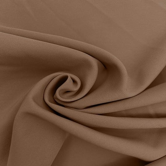 Amazon.com: Solid Color Polyester Spandex 4-Way Twill Stretch Fabric ...