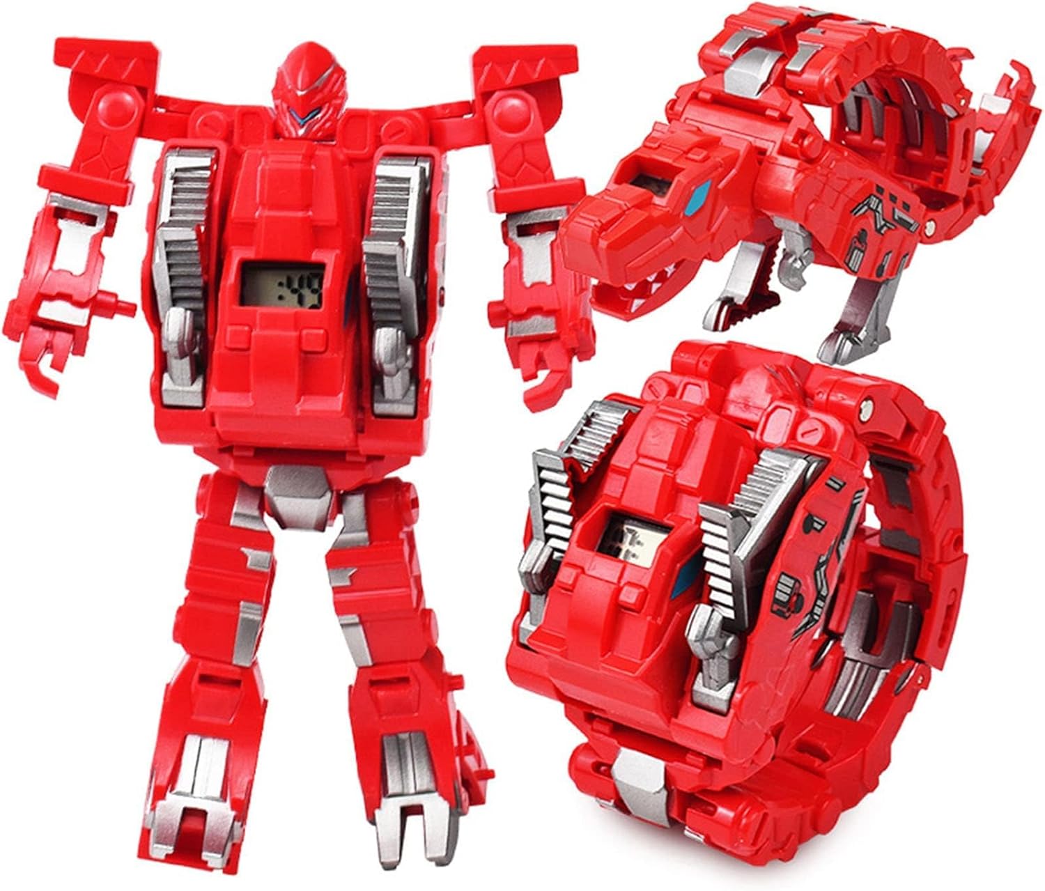 Amazon.com: Tiydiygo Transformer Dinosaur Watch Robot Toys,Deformation ...