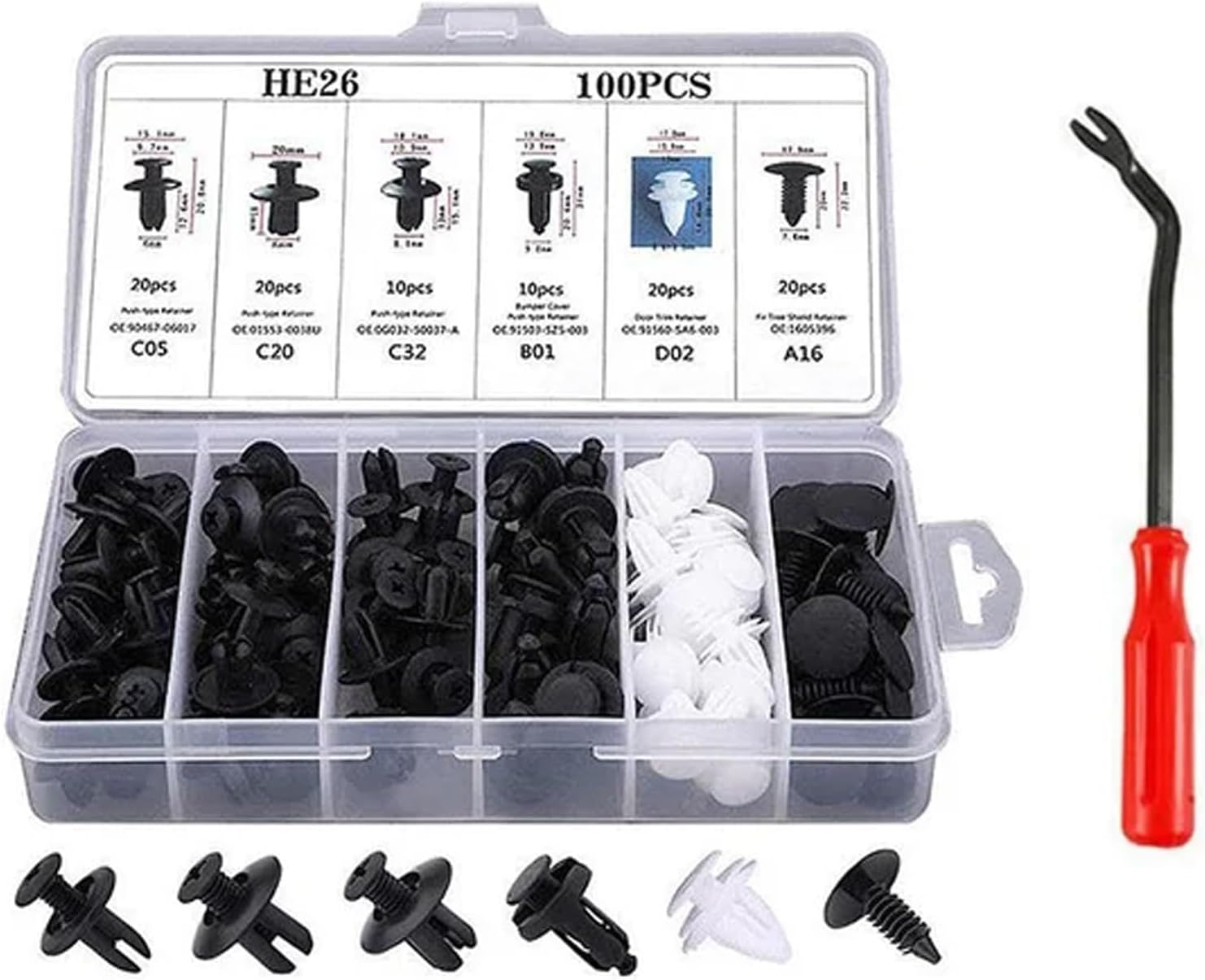 Amazon.com: Car Fastener Box Set, 100/415/630PCS Car Fastener Box Set ...
