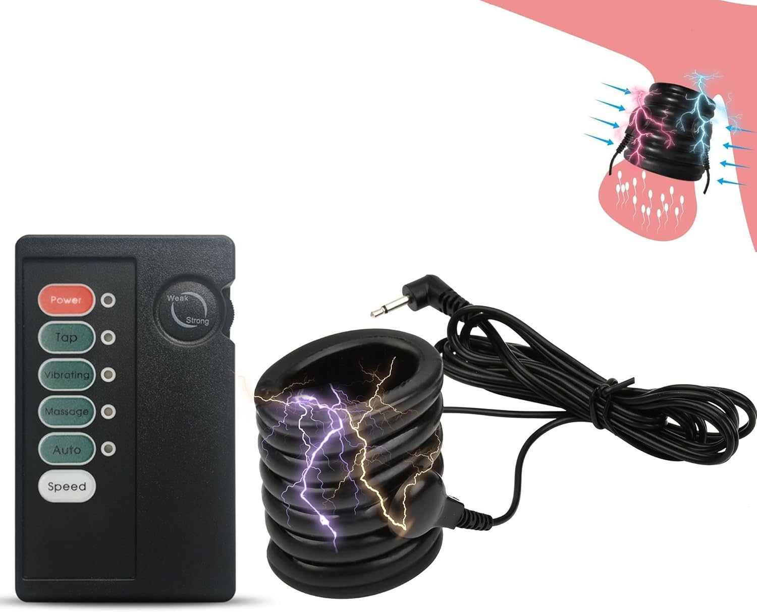 Amazon.com: Electric Shock Testicle Stretching Bondage Electro Estim ...