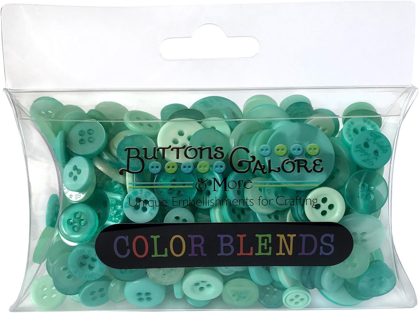 Amazon.com: Buttons Galore CB112 Color Blend Buttons, 3-Ounce, Mint ...