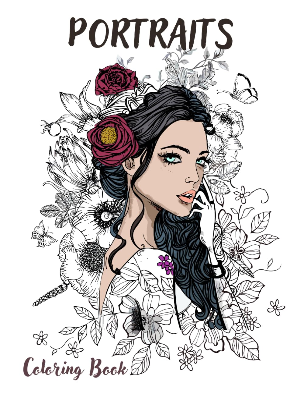 Portrait Coloring Book: Woman's Portraits for Coloring (Spanish Edition ...