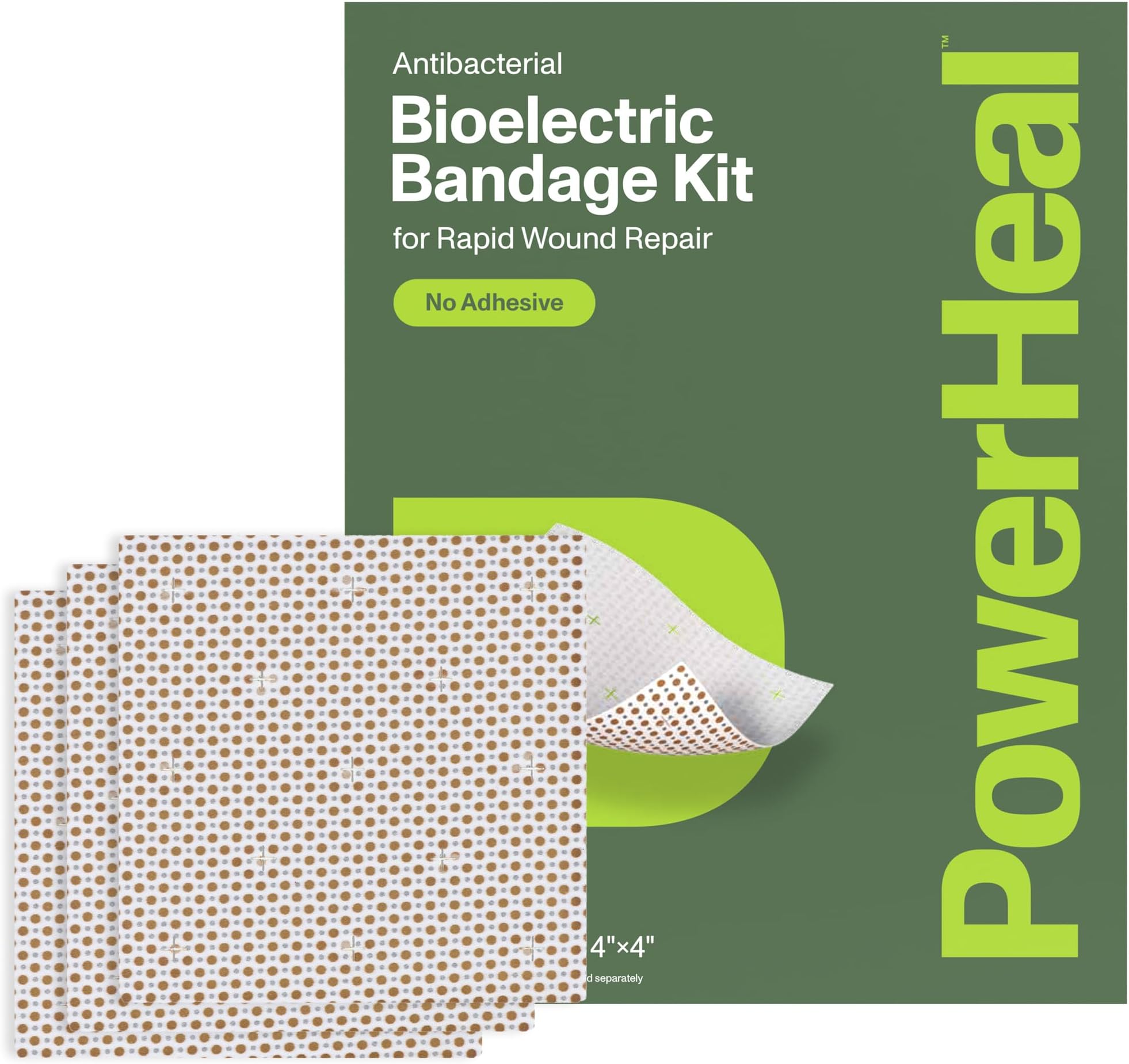 Amazon.com: PowerHeal Bioelectric Bandage Kit for Wound Care & Healing ...
