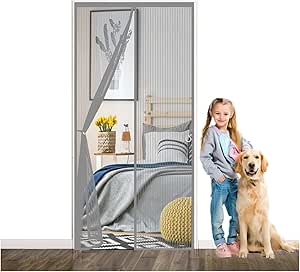 Amazon.co.jp: Insect Repellent Screen Door, 49.2 x 92.5 inches (125 x ...