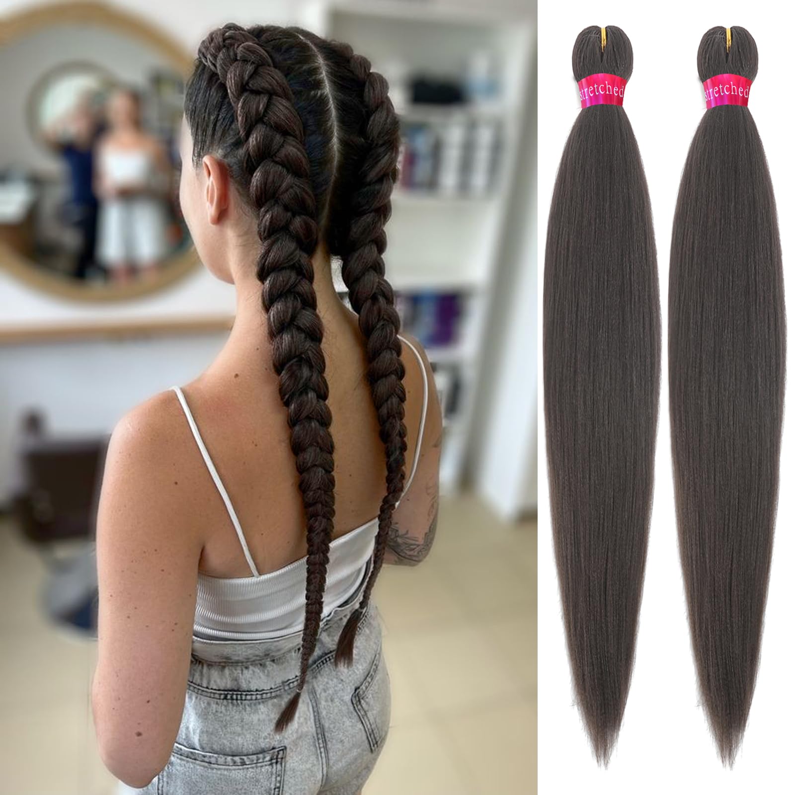 2 French Braids With Braiding Hair