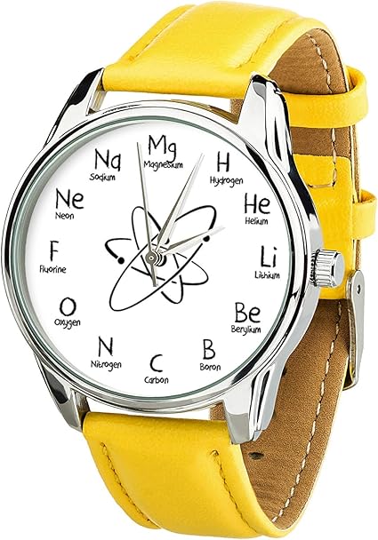Chemistry Watch with Chemical Elements (Yellow) : Amazon.com.au ...