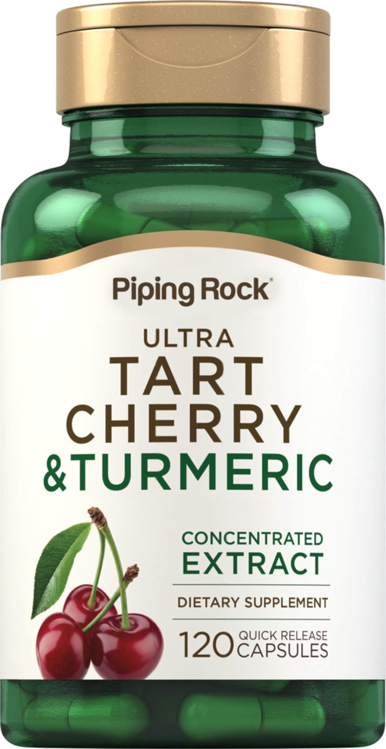 Amazon.com: Piping Rock Tart Cherry and Turmeric Complex | 120 Capsules ...