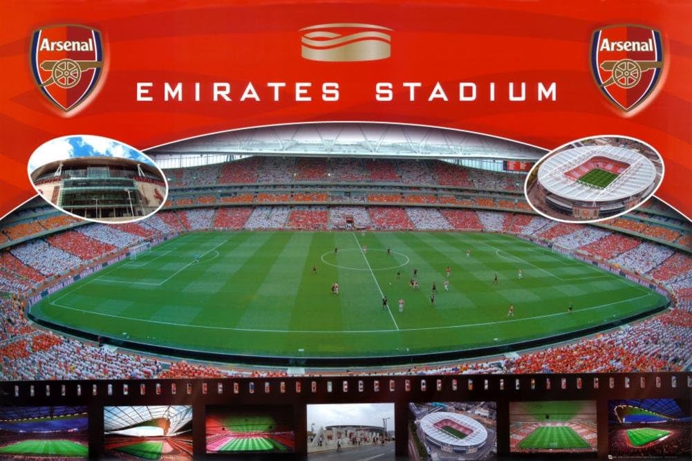 Amazon.com: Arsenal Emirates- Stadium Poster Print, 36x24 Poster Print ...
