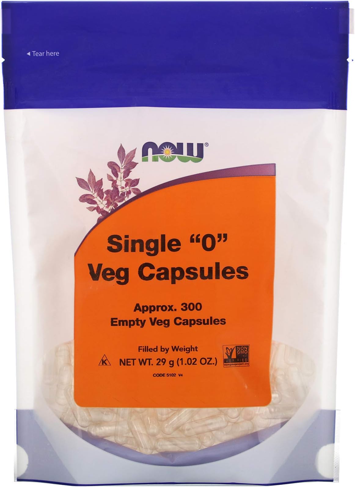Amazon.com: NOW Foods Supplements, Empty Vegetarian Capsules, Double ...