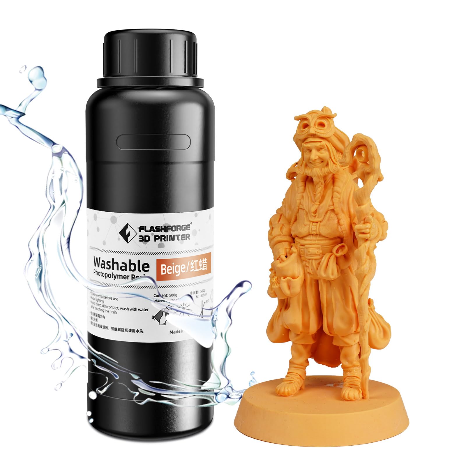 Snapklik.com : Flashforge Water Washable Resin 405nm Fast UV Curing ...