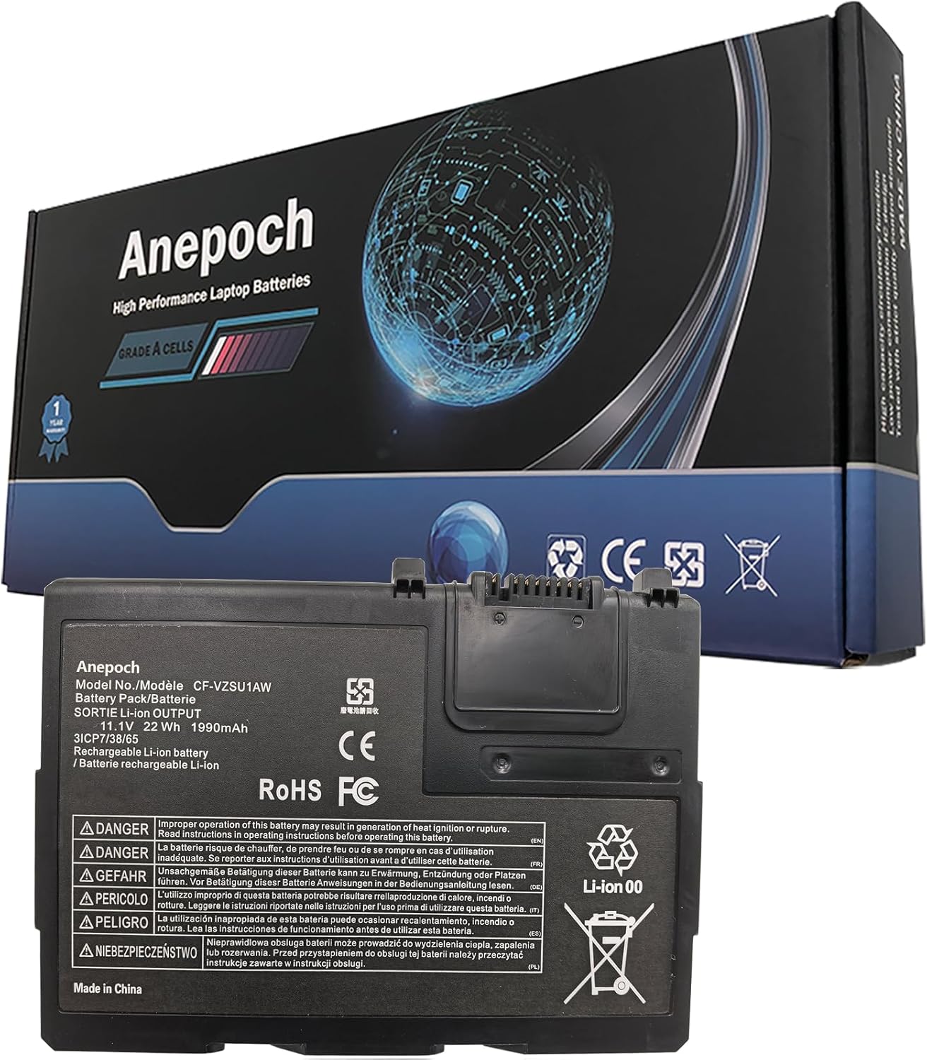 Amazon.com: Anepoch CF-VZSU1AW Laptop Battery Replacement for Panasonic ...