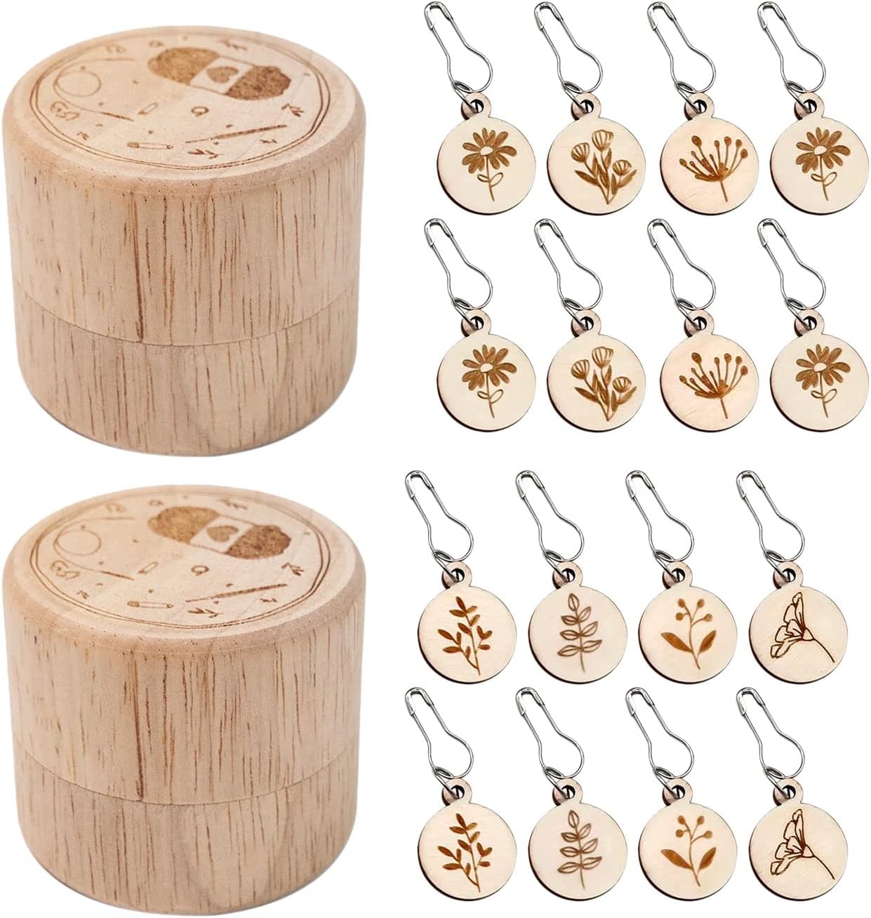 Amazon.com: YWNYT 16Pcs Removable Locking Stitch Markers for Knitting ...