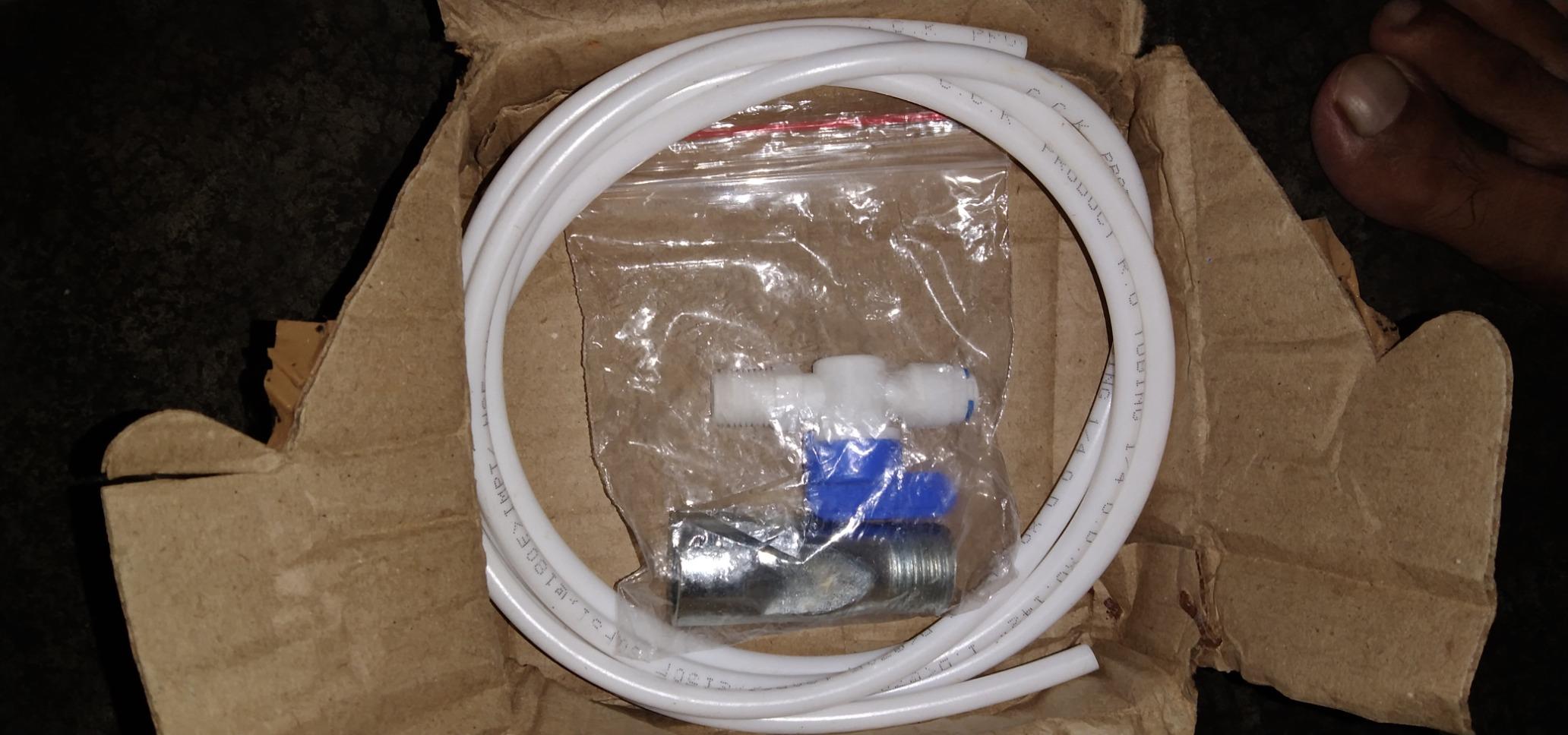 Psi Plastic Inlet Valve for ro Water purifiers with Connecting Pipe ...