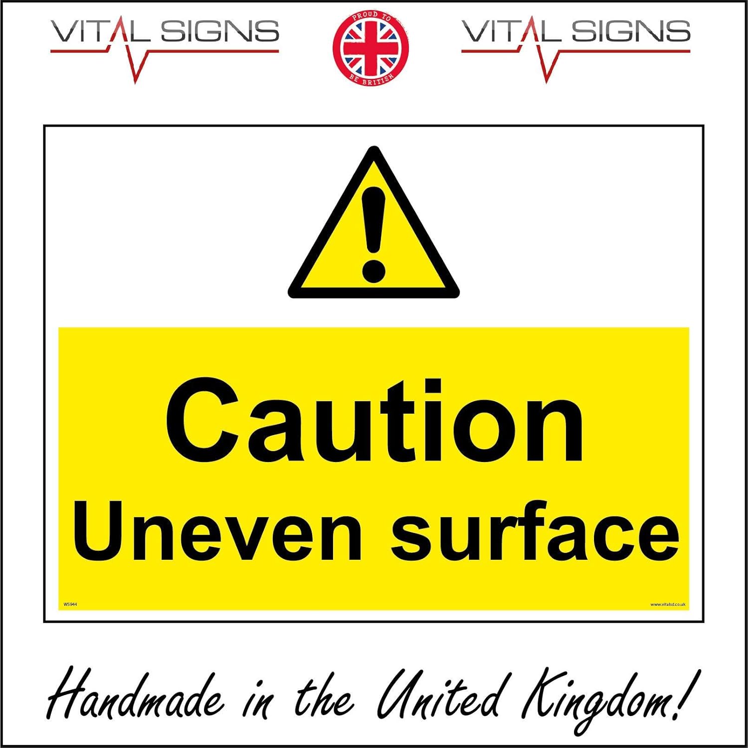 WS944 Caution Uneven Surface Not Level Warning Beware Work Place Safety ws944-caution-uneven-surface-not-level-warning-beware-work-place-safety