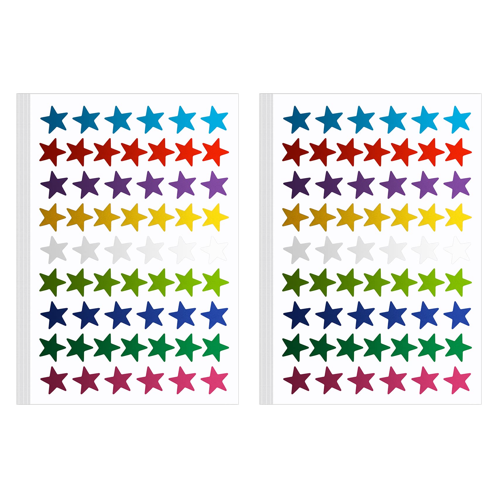 Amazon.com : 1080 PCS Rainbow Star Stickers, Star Stickers for Kids ...