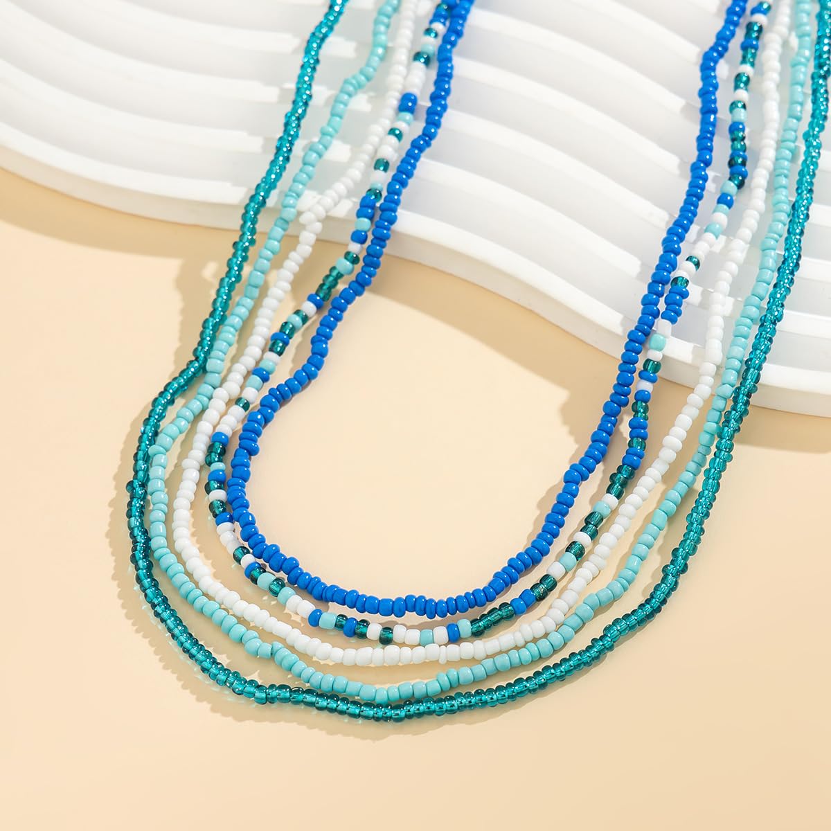 Snapklik.com : Dainty Waist Beads Chain Layered Summer Corlorful Belly ...