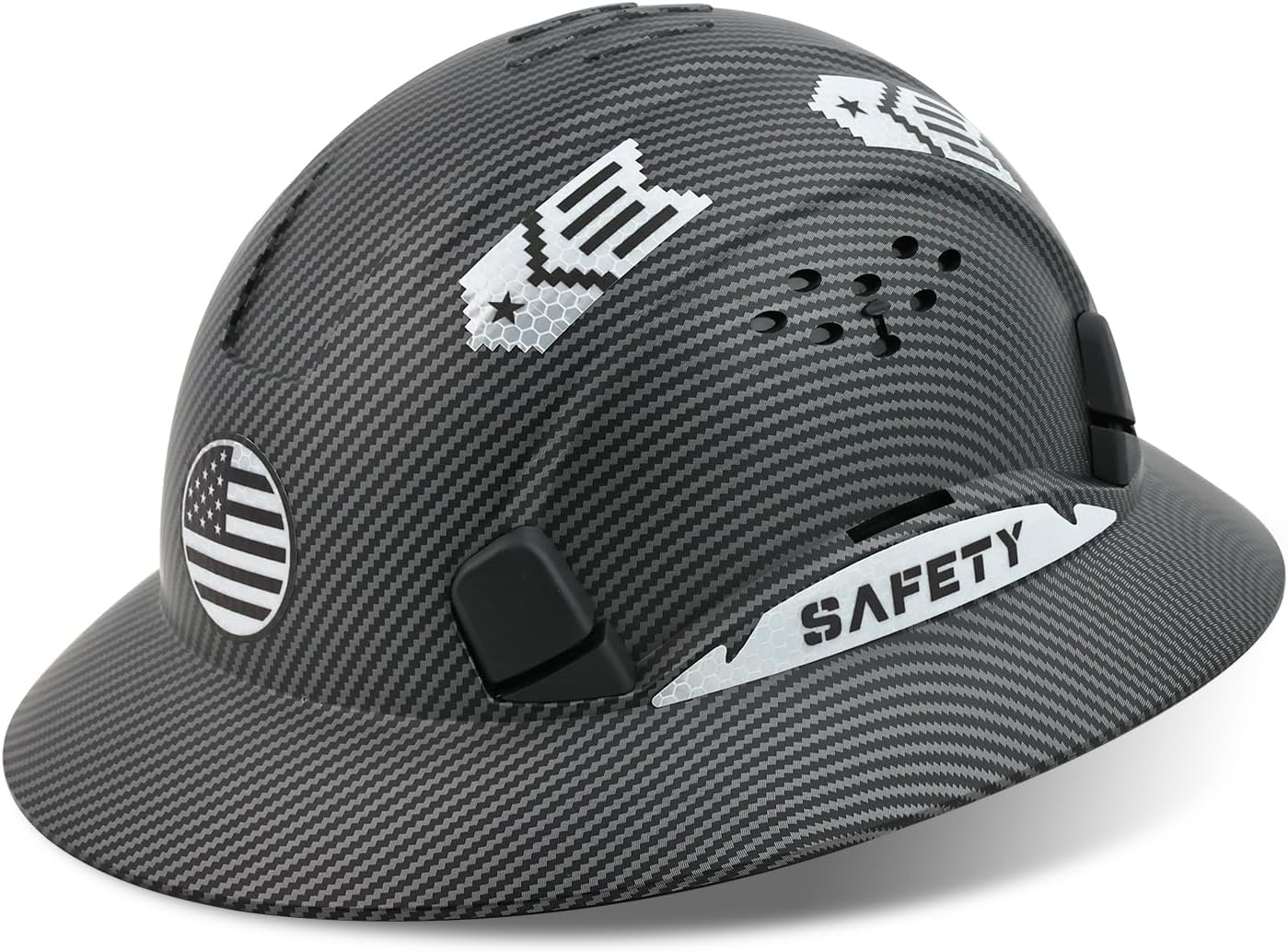 LOHASWORK Full Brim Hard Hat, Safety Helmet OSHA Approved, Cascos De ...
