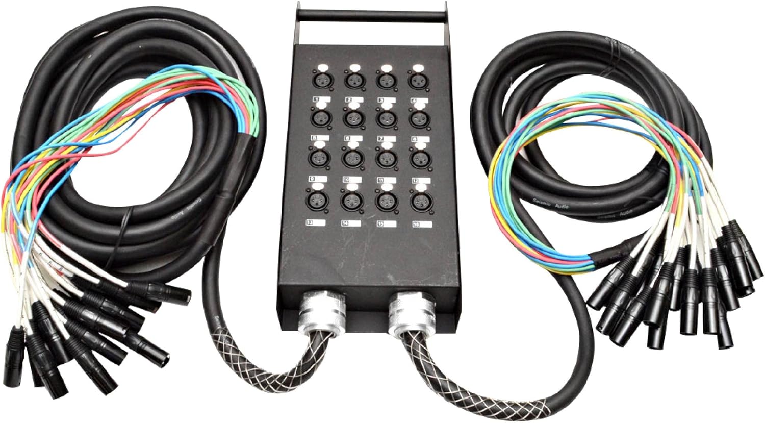 Seismic Audio-New 16 Channel XLR Send Splitter Snake Cable with Box-Two ...