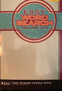 Amazon.com: Easy Word Search by BENDON Digest Size Bold Print for ...