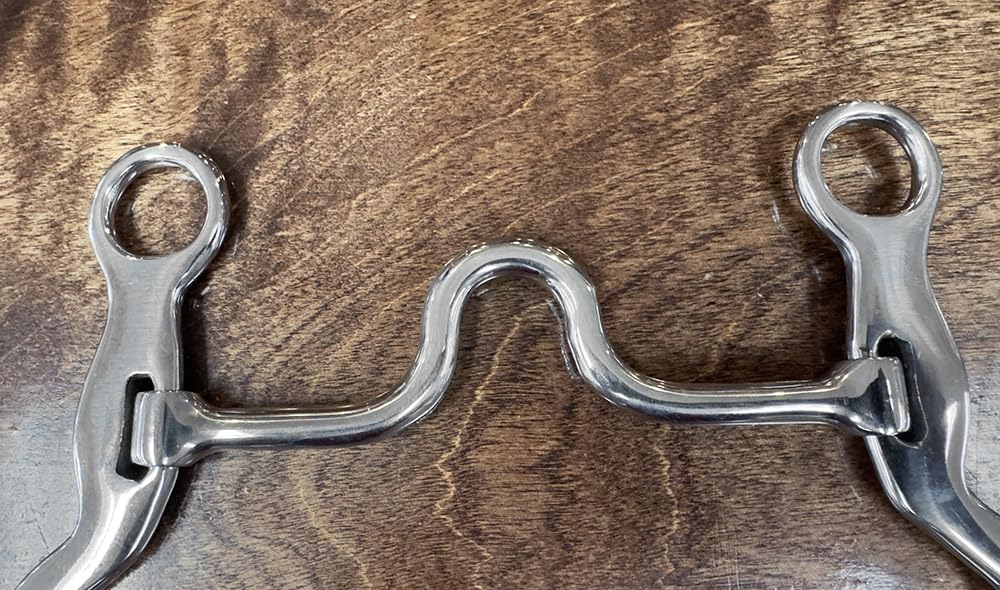 Stainless Steel Horse Bit Hilason Medium Shank Copper Roller Bit For ...