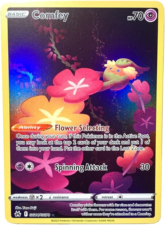 Amazon.com: Pokemon - Comfey GG14/GG70 - Crown Zenith - Galarian ...