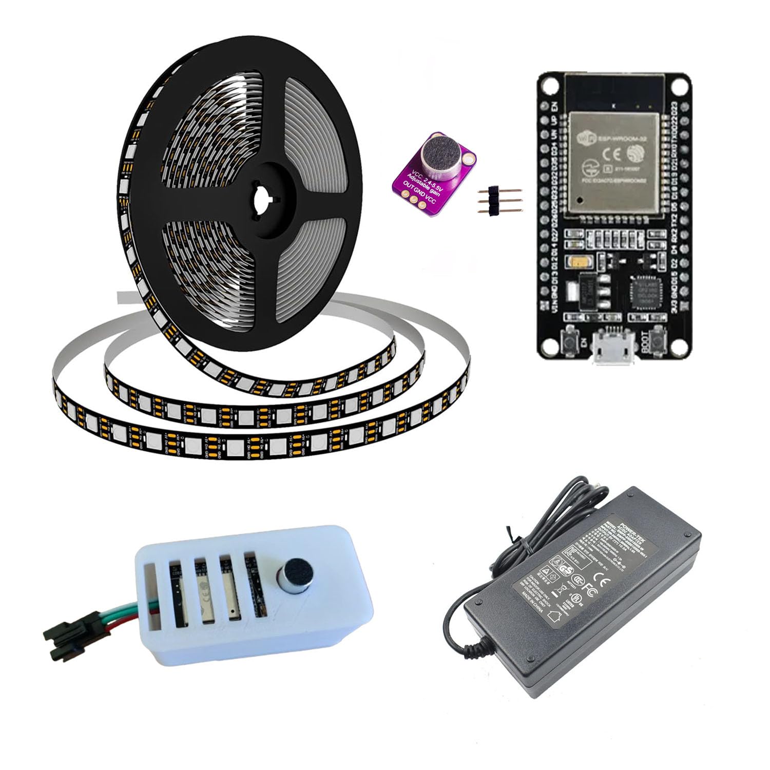Buy Electrobot WLED Sound Reactive Combo Kit: Pre-Soldered ESP32 with ...