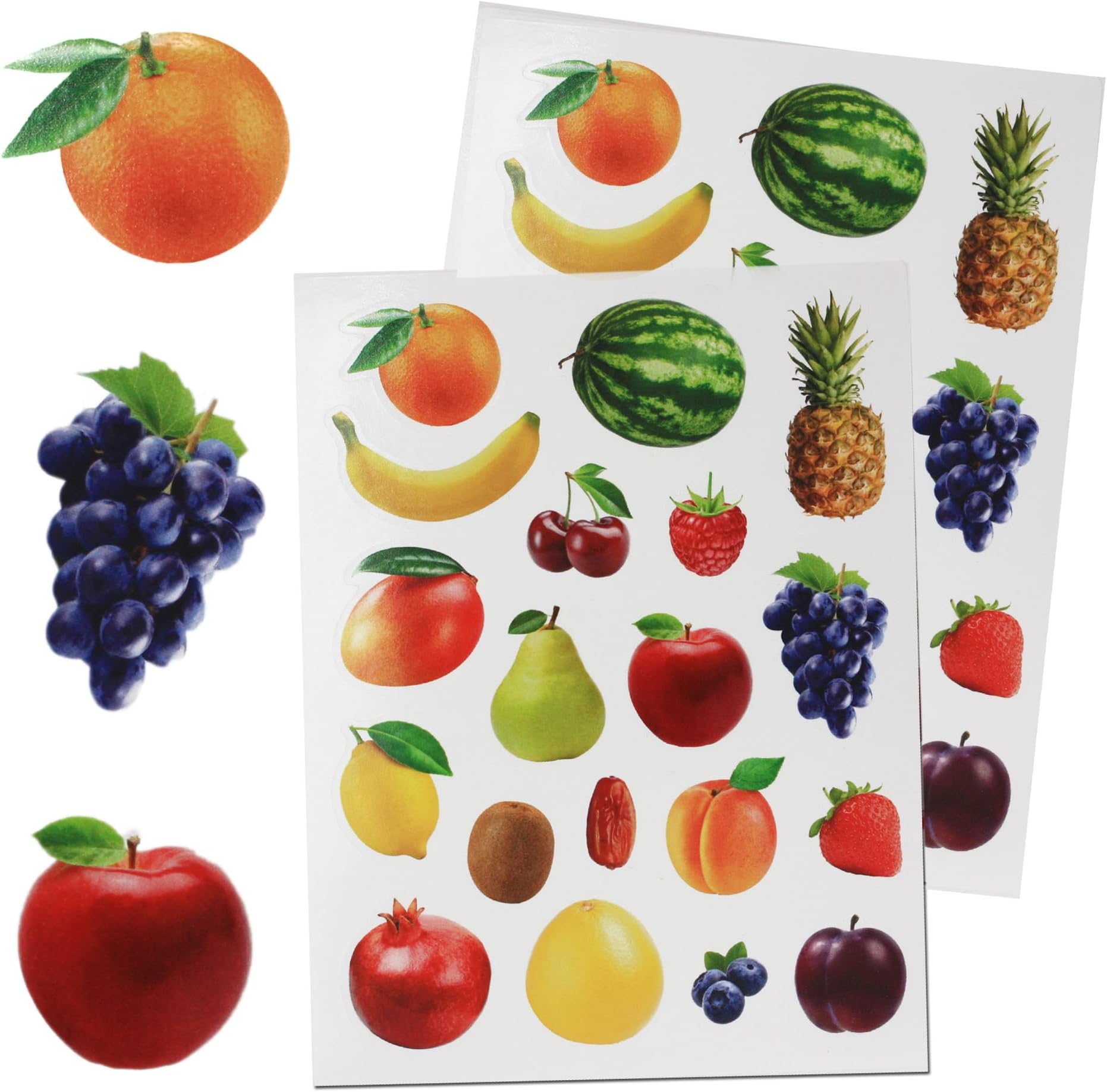 Amazon.com: Fruits Stickers for Arts and Crafts. Permanent Adhesive ...