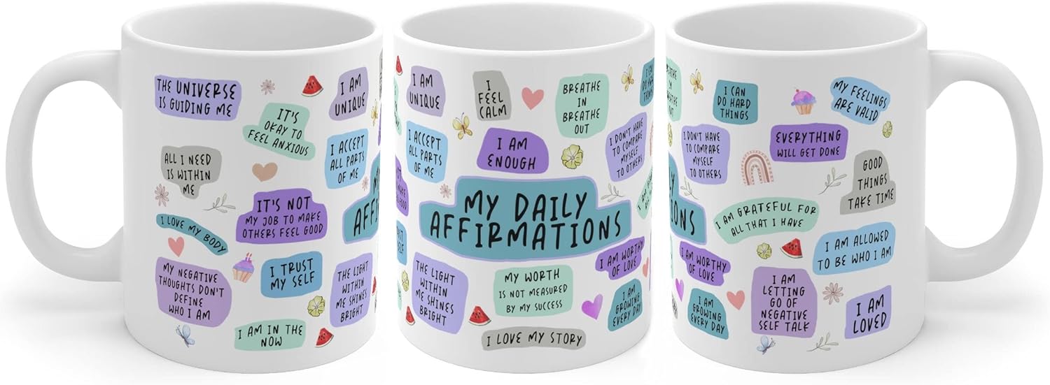 Amazon.com: Affirmations Mug - Inspirational Mug - Motivational Mug ...