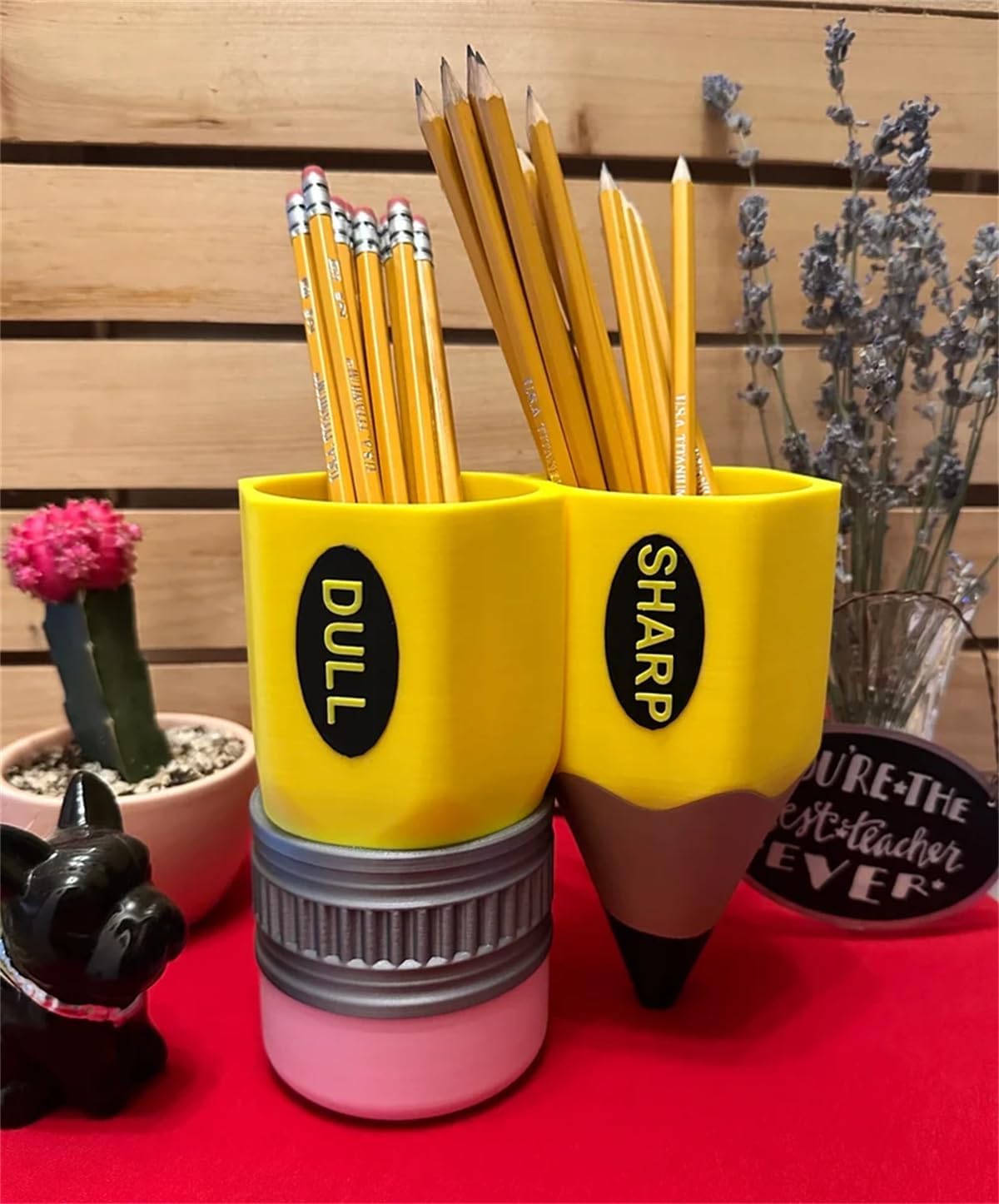 Amazon.com: Sharp-Dull Pencil Holder, Unique Pencil Shaped Pen Holder ...