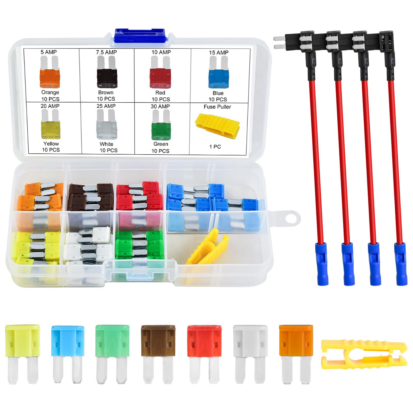 Snapklik.com : MuHize 70Pcs Micro2 Fuse Kit - Upgraded Blade Fuses