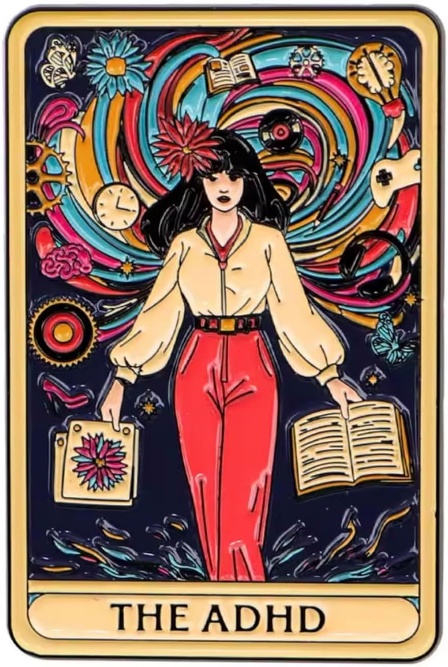 Amazon.com: The ADHD Woman Tarot Card Fortune Telling Teller Palm Reading Autism Awareness ...