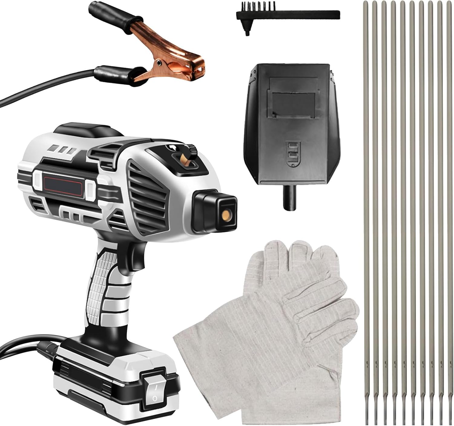 Portable Welding Machine Handheld with 10 Welding Rods,110V Welder ...